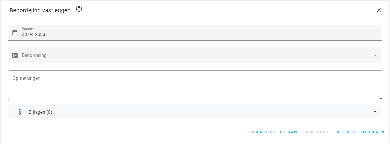 Activity - Record assessment – OnStage Knowledge base