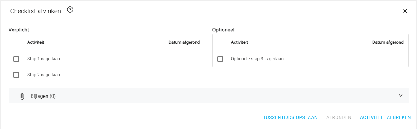 Activity - Checklist – OnStage Knowledge base