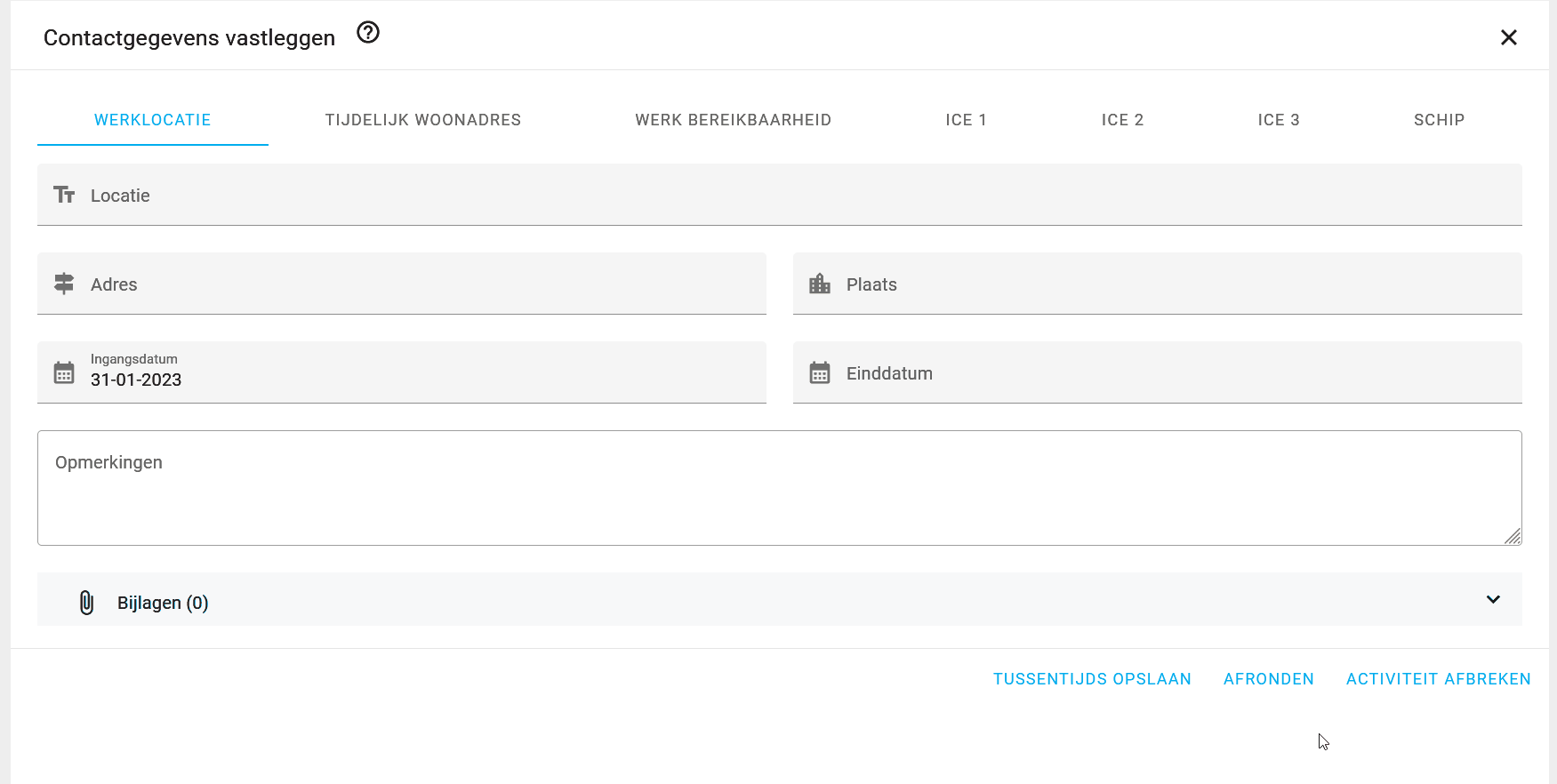 Activity - Record additional contact details – OnStage Knowledge base