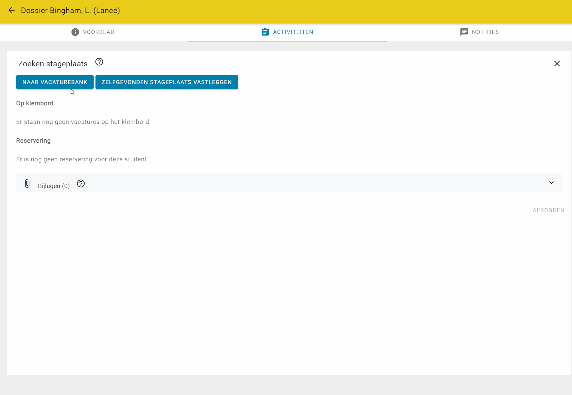 Activity – Find a vacancy – OnStage Knowledge base